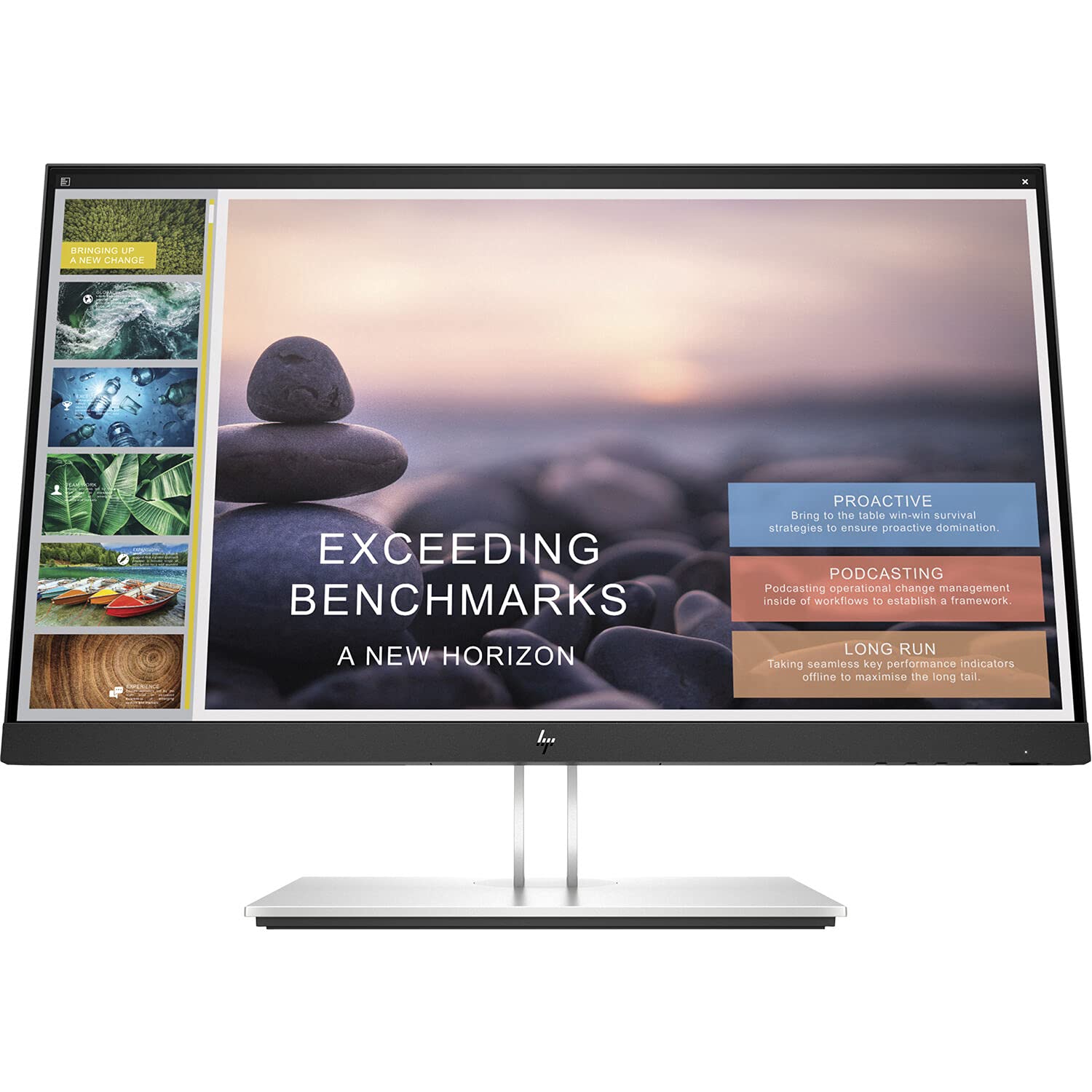 HP E24t G4 23.8" LCD Touchscreen Monitor - 16:9-5 ms GTG (OD),Black, Silver