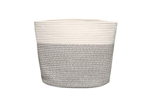 Baskets for Clothes Storage, Large Rope Laundry Basket, Woven Basket for Clothes,Bags,Toys,Towels, Hamper for Laundry, Rope Basket, Blanket Basket, Environmental Protection Material