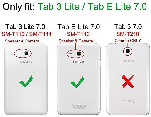 BMOUO Kids Case for Samsung Galaxy Tab E Lite 7.0 Inch - ShockProof Case Light Weight Kids Case Super Protection Cover Handle Stand Case for Children for Samsung Galaxy Tab E Lite 7 Inch Tablet - Blue