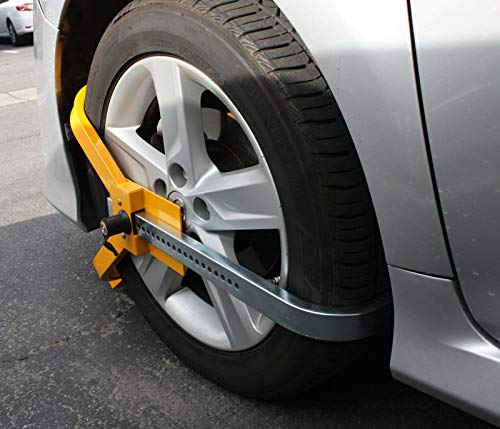 9TRADING Wheel Lock Clamp Boot Tire Claw Trailer Auto Car Truck Anti-Theft Towing Boot
