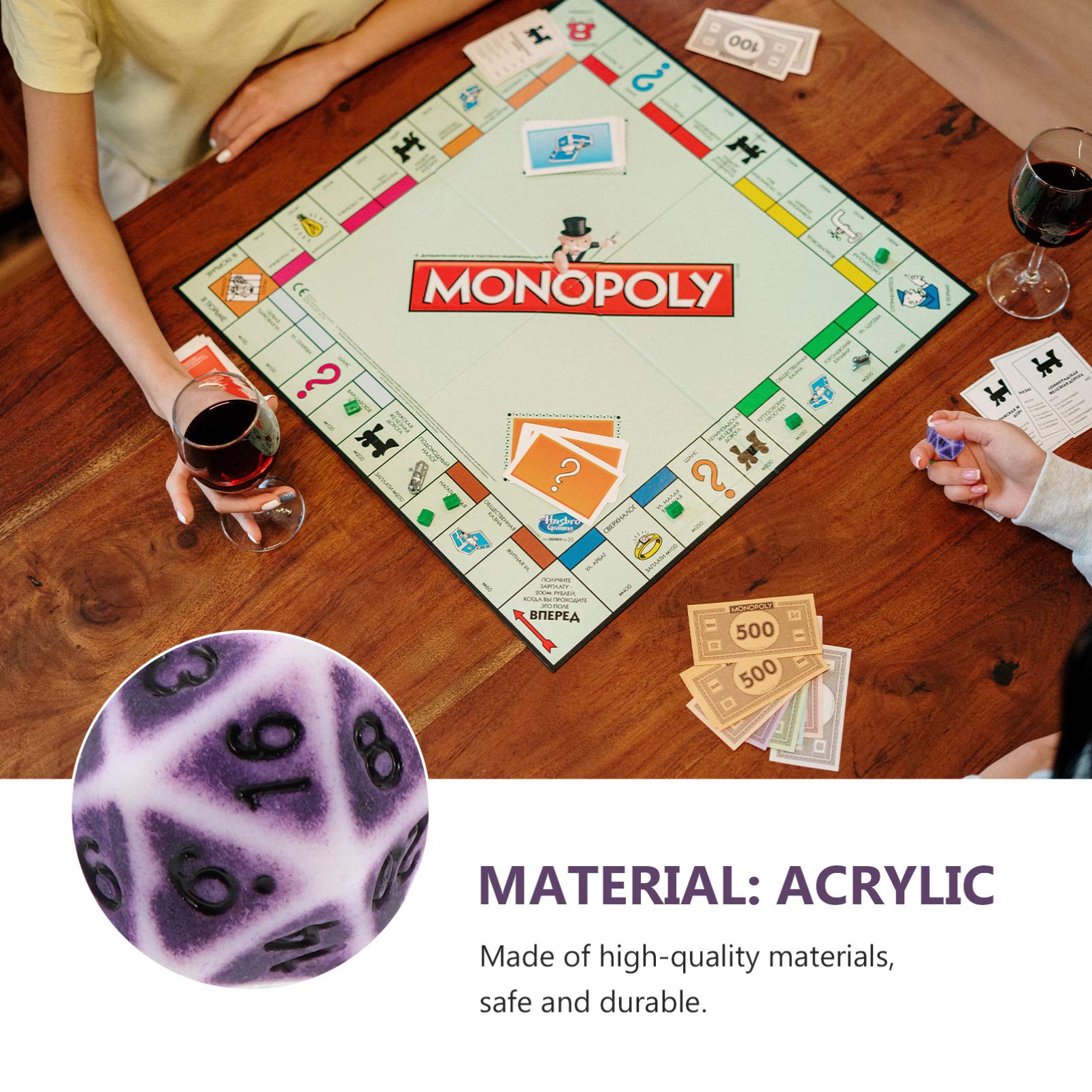 7pcs Polyhedral Dice Set Board Game Dice Dice RPG MTG Dice Set for D&D Games Roleplay Party Supplies