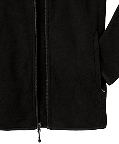Amazon Essentials Men's Full-Zip Polar Fleece Jacket (Available in Big & Tall), Black, Medium