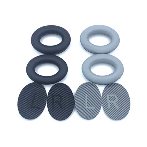 MEIYIN 2Pcs/1Pair Grey Headphone Cushions Replacement Ear Pads Cover for QC35 Headset