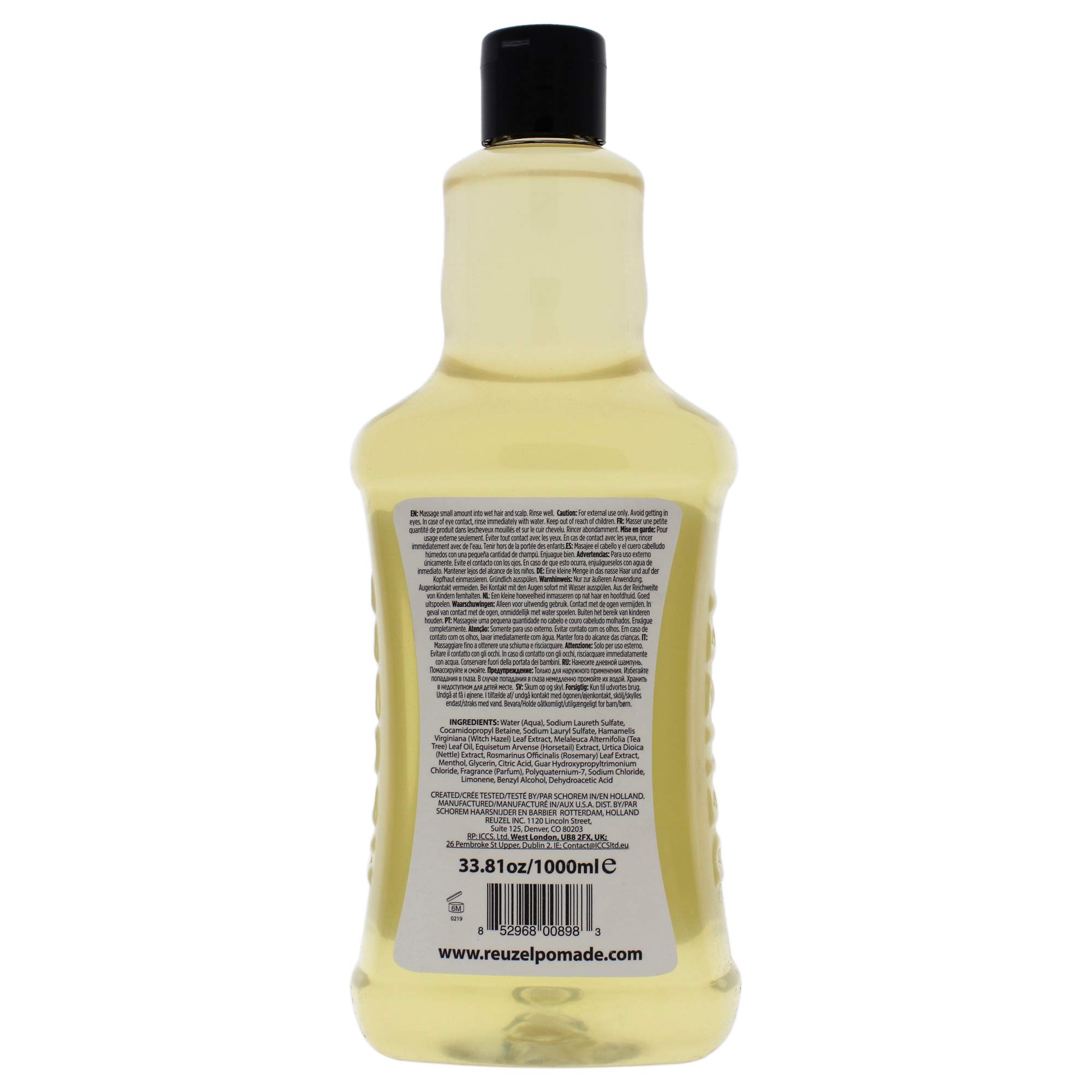 Reuzel 3-In-1 Tea Tree Shampoo, Cleanses Hair and Body, 33.81 oz