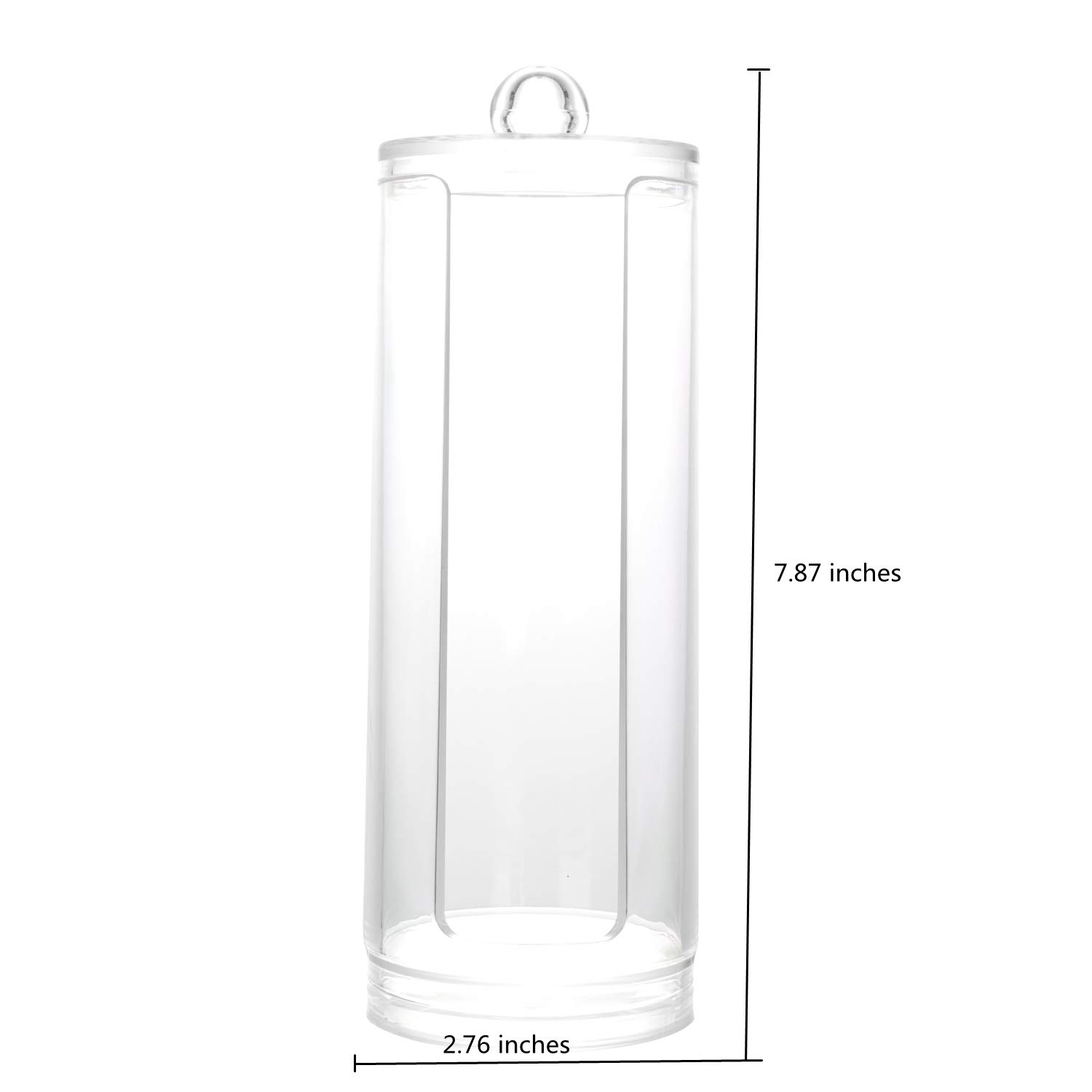BBDOU Cosmetic Cotton Pad Holder, Makeup Cotton Rounds Holder Makeup Removers, Acrylic Cosmetic Cotton Pad Organizer Container Dispenser Storage Display Rack