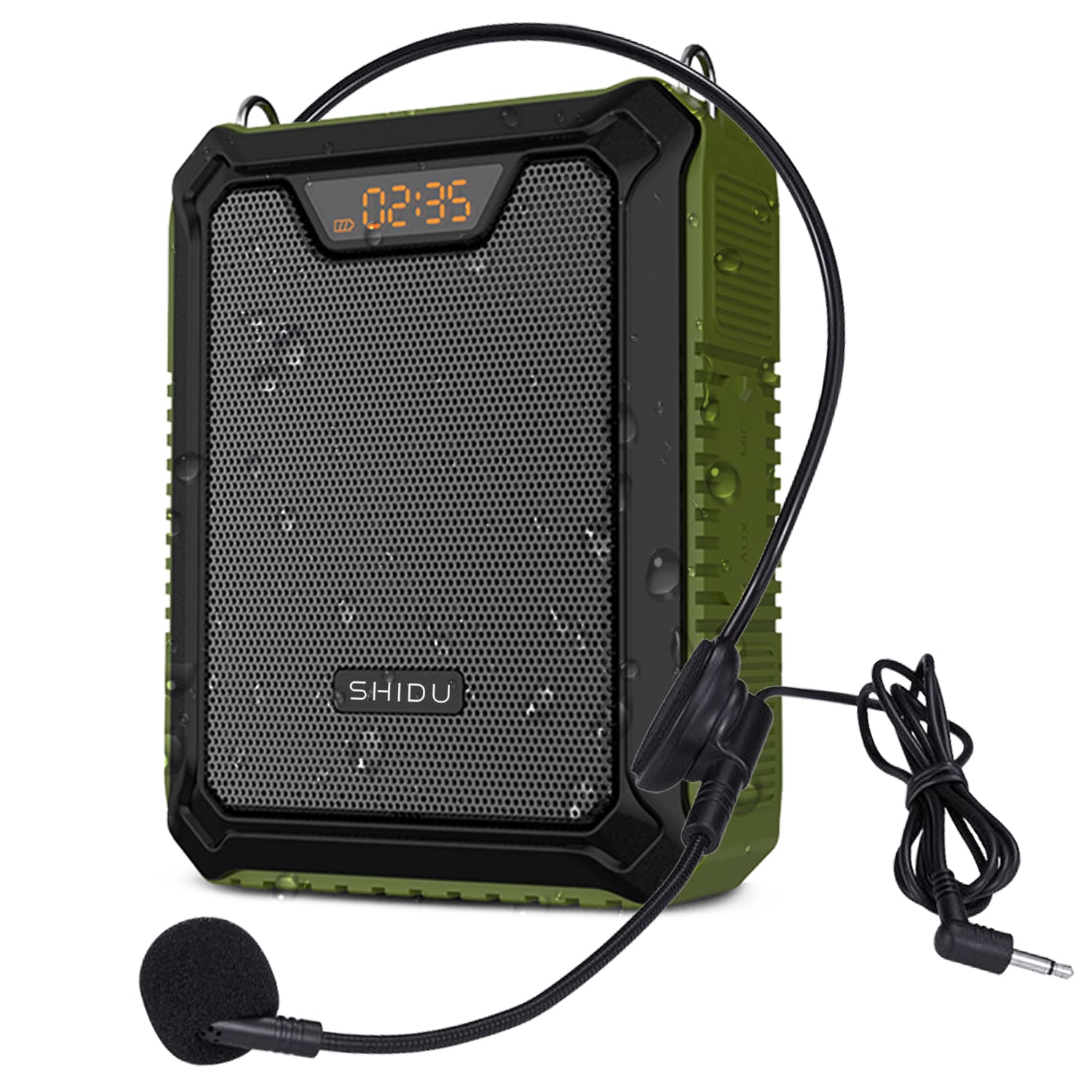 25W Bluetooth Voice Amplifier with Wired Microphone Headset and Speaker, Personal PA Speaker, Support Recording, Loop Playback- Ideal for Teachers, Outdoors, Tour Guides - M900