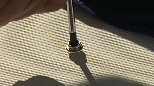 Boat Canvas Snaps 3/8" Inch Diameter, 8 x 3/8" Screw (20 Pack), Stainless Steel Corrosion Resistant Deep Cut Drive Coarse Thread Screw, by Bolt Dropper