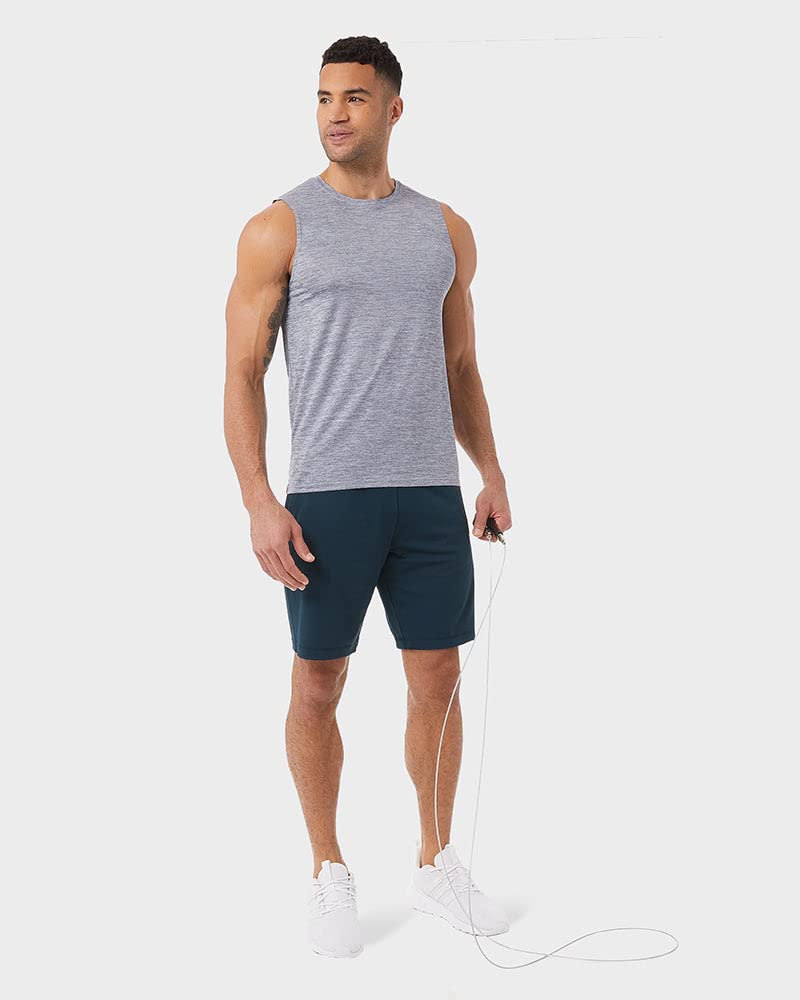 32 Degrees Cool Men's Active Stretch 10 Inch Short | Regular Fit | Active | Adjustable Drawstring | Unlined, Eclipse, X-Large