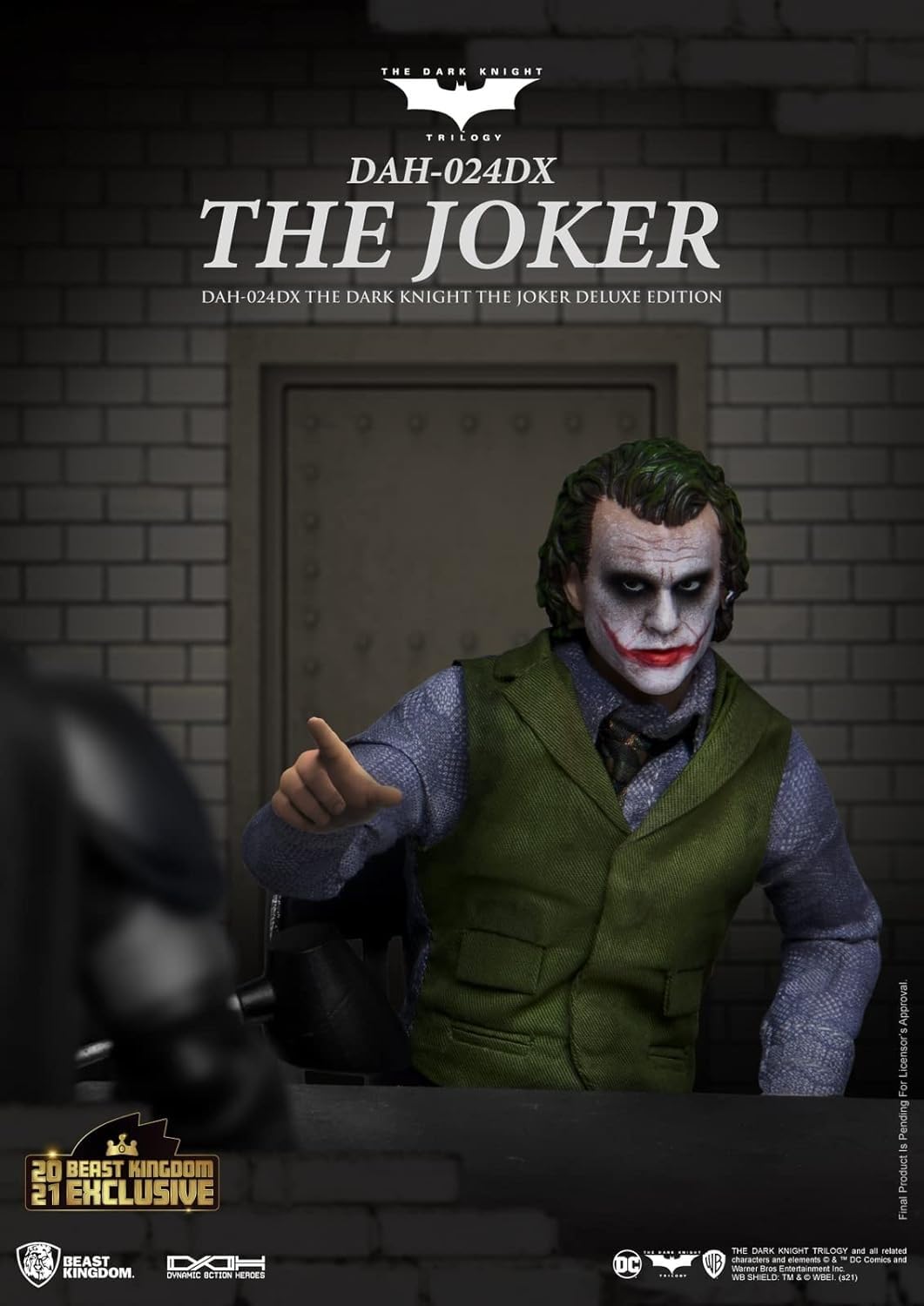Beast Kingdom The Dark Knight: The Joker DAH-024DX Dynamic 8ction Deluxe Action Figure