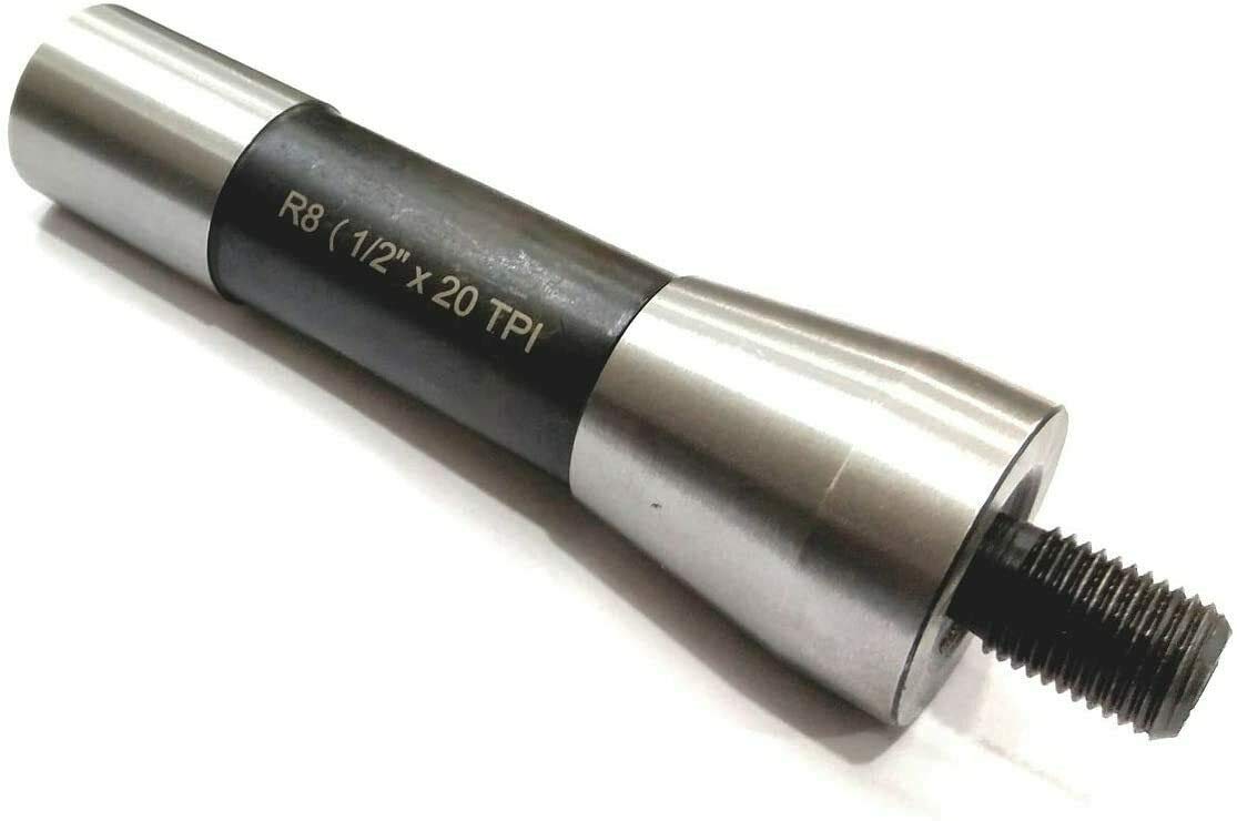 Tool Steel Drill Chuck Arbor-Drill, Mill, Lathe Tools ((R8 SHANK -1/2 X 20 TPI))
