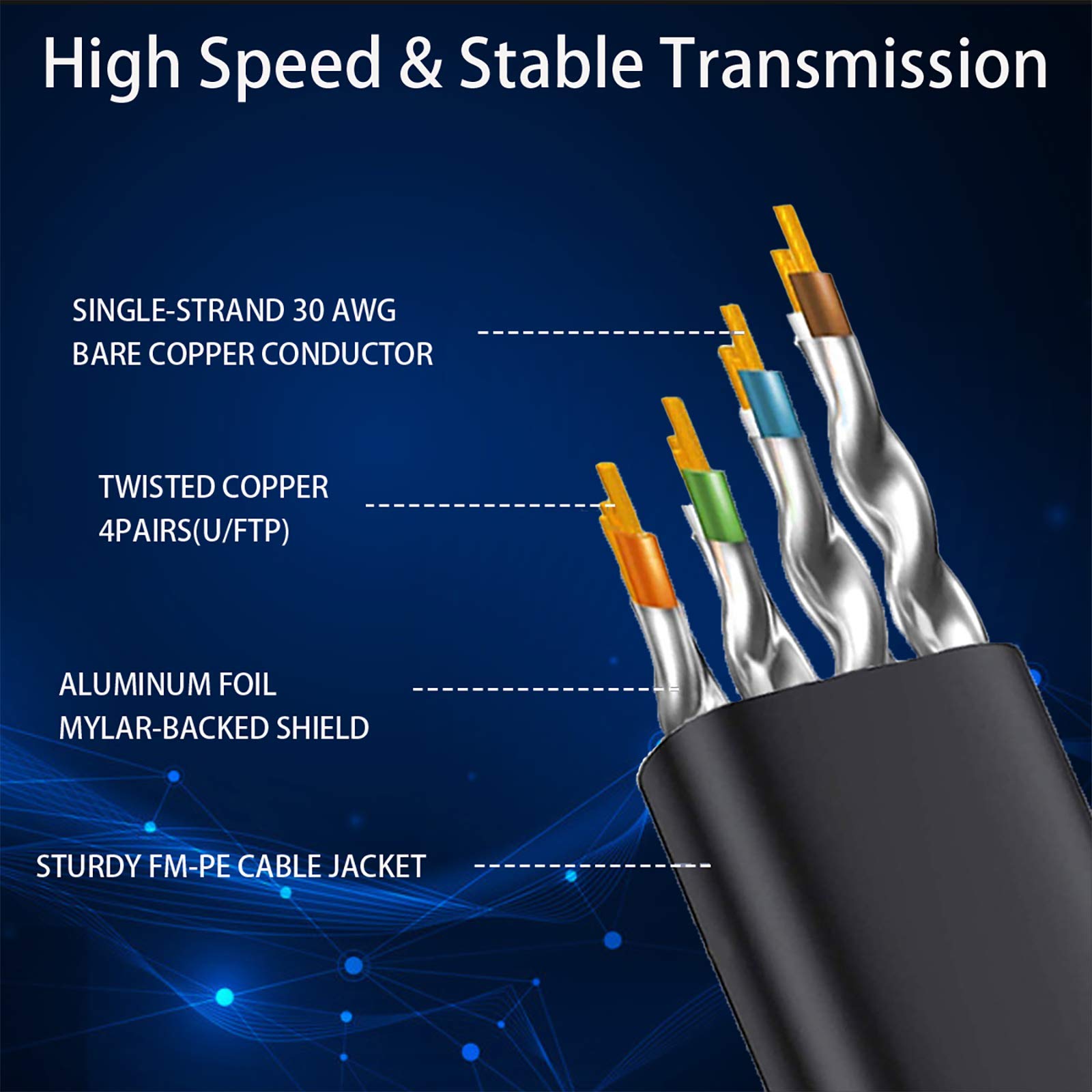 MAQTOIZ Cat 8 Ethernet Cable 100 FT, High Speed Internet LAN Cable Shielded with RJ45 Connector, Long Flat Gaming Ethernet Network Cable Cord 40Gbps for PS5,PS4,Switch,Router, Modem, Black