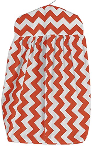 Baby Doll Bedding Chevron Diaper Stacker, Orange