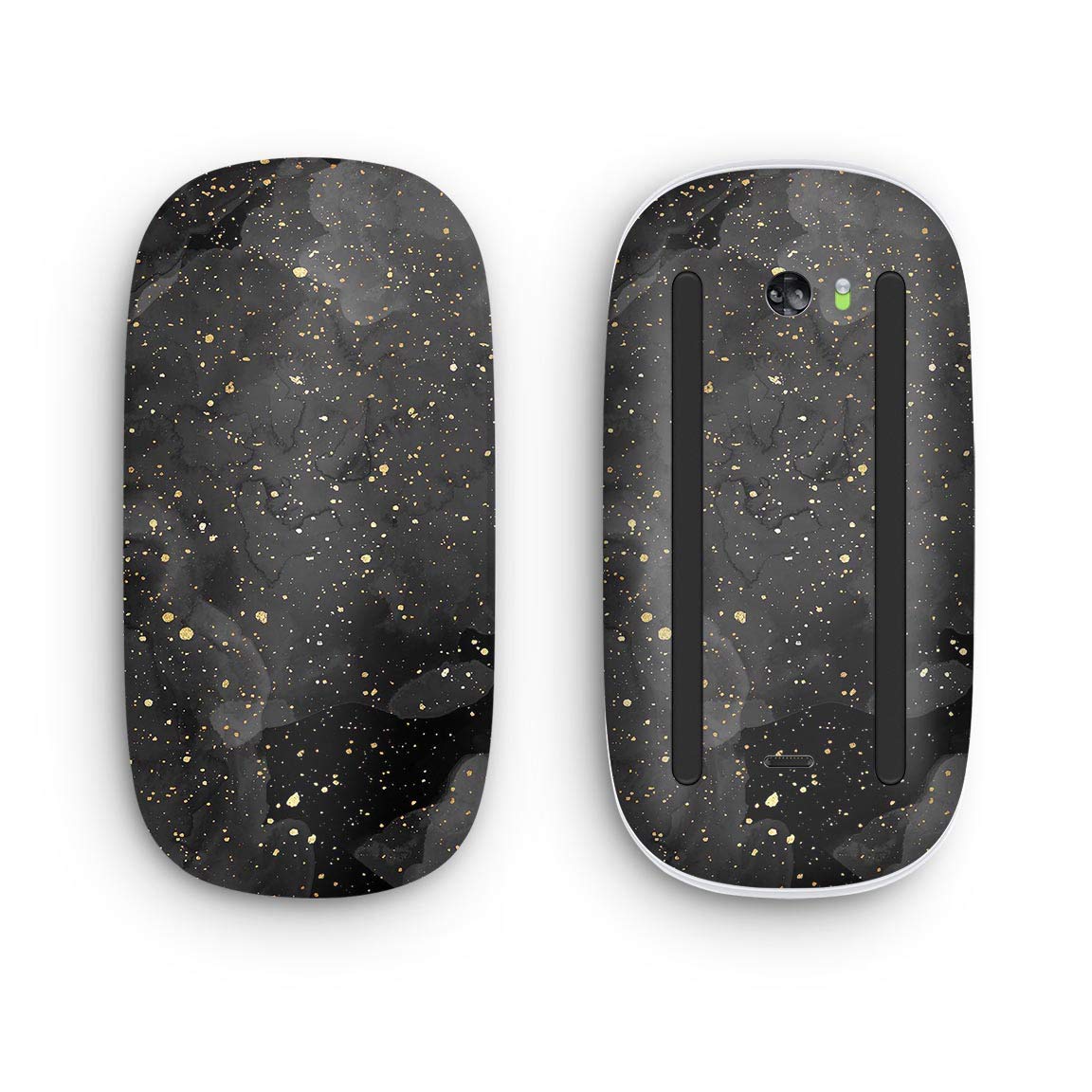 Design Skinz Karamfila Watercolor & Gold V10 Vinyl Decal Compatible with The Apple Magic Mouse 2 (Wireless, Rechargable) with Multi-Touch Surface