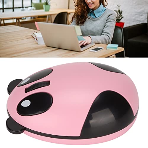 ASHATA Mini Cute Wireless Mouse, 2.4G Rechargeable Wireless 1200DPI Ergonomic Fashionable Gaming Mice with USB Receiver and 3 Buttons for PC Laptop Computer for Kids Girls, Customizable