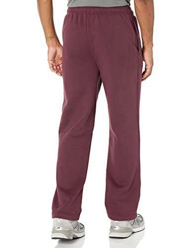 Amazon Essentials Men's Fleece Sweatpant (Available in Big & Tall), Burgundy, Large