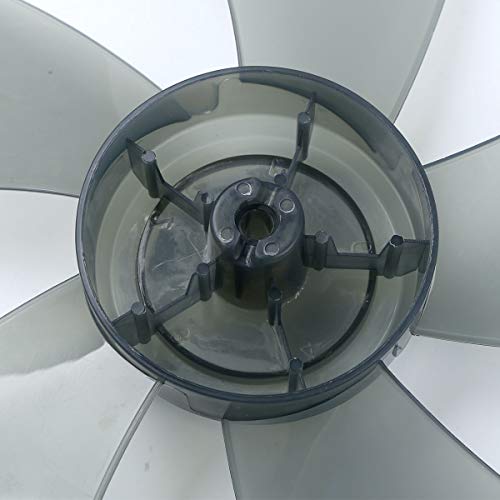 TiaoBug 14 Inch Plastic Fan Blade 5 Leaves with Nut Cover Stand/Table Cooling Fanner Blade Replacement Accessories Grey One Size