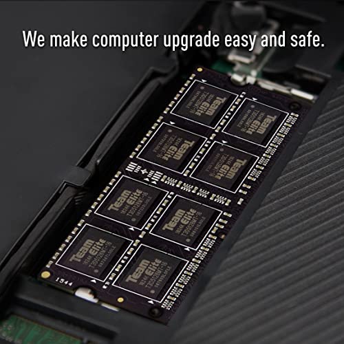 TEAMGROUP Elite DDR4 64GB Kit (2 x 32GB) 2666MHz PC4-21300 CL19 Unbuffered Non-ECC 1.2V SODIMM 260-Pin Laptop Notebook PC Computer Memory Module Ram Upgrade - TED464G2666C19DC-S01