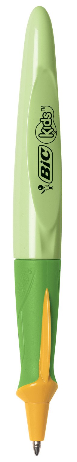 BIC Kids Ball Pen - Green Barrel, Medium Point (1.0 mm), Black, 1-Count