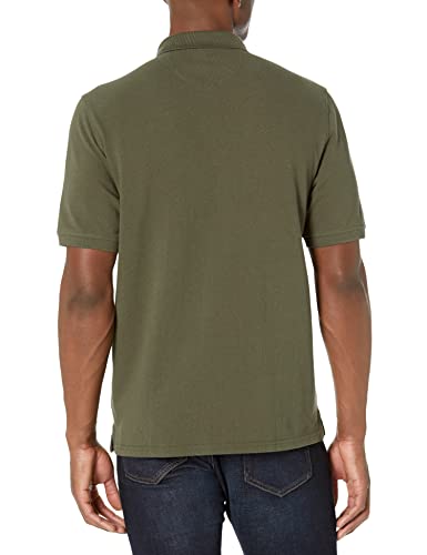 Amazon Essentials Men's Regular-Fit Cotton Pique Polo Shirt (Available in Big & Tall), Olive, X-Large