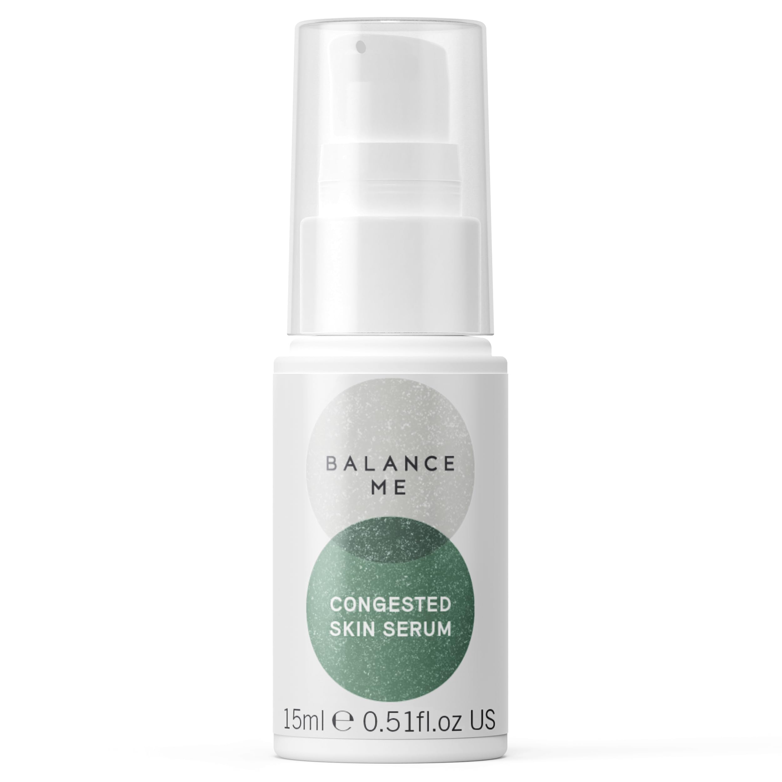 Balance Me Congested Skin Serum 0 5 fl oz Acne Spot Gel for All Skin Types Targets Blemishes Reduces Redness Calms Clears Vegan Natural