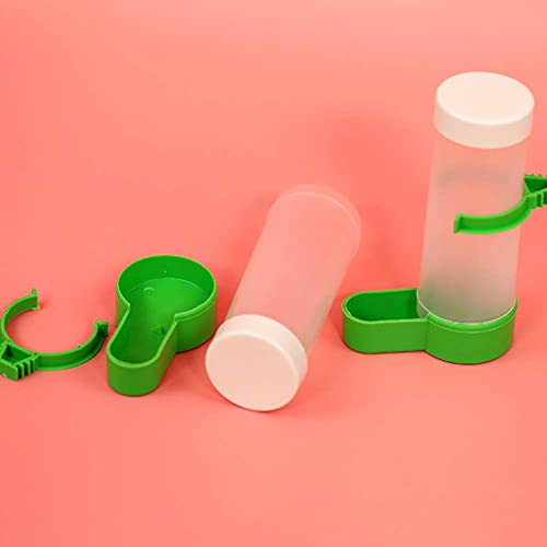 6 Pcs Automatic Bird Water Bottle,Bird Water Bottle Drinker Container Food Dispenser Hanging in Birds Cage for Parrots Budgie, Cockatiel, Lovebirds (140ML)