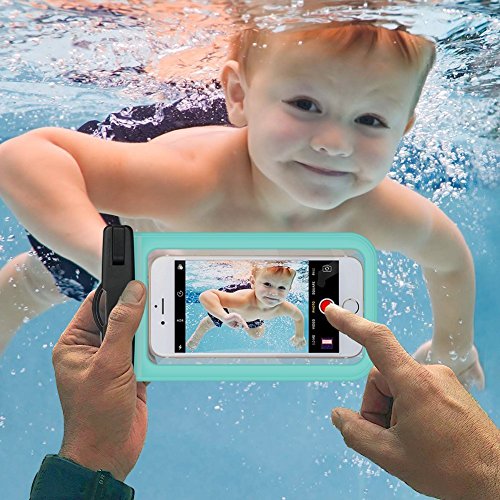 Buylen Universal Waterproof Case with Super Sealability Technology, Cellphone Dry Bag Pouch with Sensitive PVC Touch Screen for Cellphone Up to 6.0" Diagonal