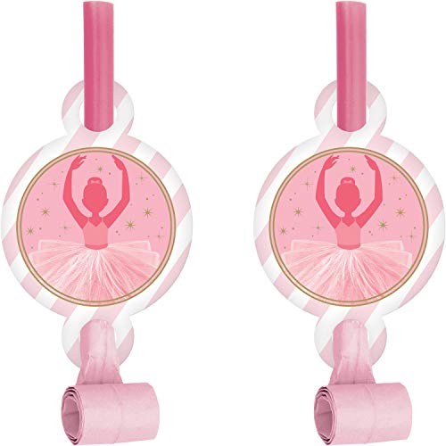 Creative Converting Twinkle Toes Blowouts, 5.25 x 2.55, Pink