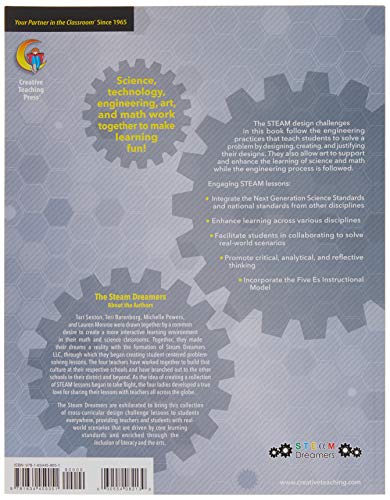 CTP STEAM Design Challenges Resource Book, 6-8 Grade Lesson Plan, 152 Pages (Creative Teaching Press 8213)