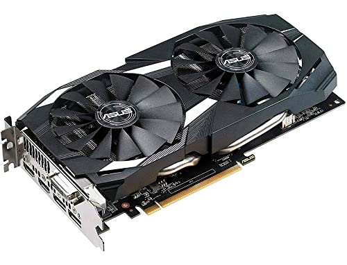 ASUS Radeon RX 580 O4G Dual-Fan OC Edition GDDR5 DP HDMI DVI VR Ready AMD Graphics Card (DUAL-RX580-O4G)