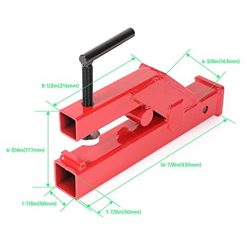 JMTAAT Clamp on Trailer Hitch Receiver 2” Deere Bobcat Tractor Bucket