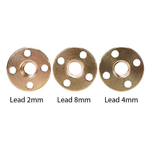 T8 Anti Backlash Spring Loaded Nut Elimination Gap Nut for 8mm Threaded Rod Lead Screws DIY CNC 3D Printer Parts liuqiangmeiguo (Size : Lead 4mm)
