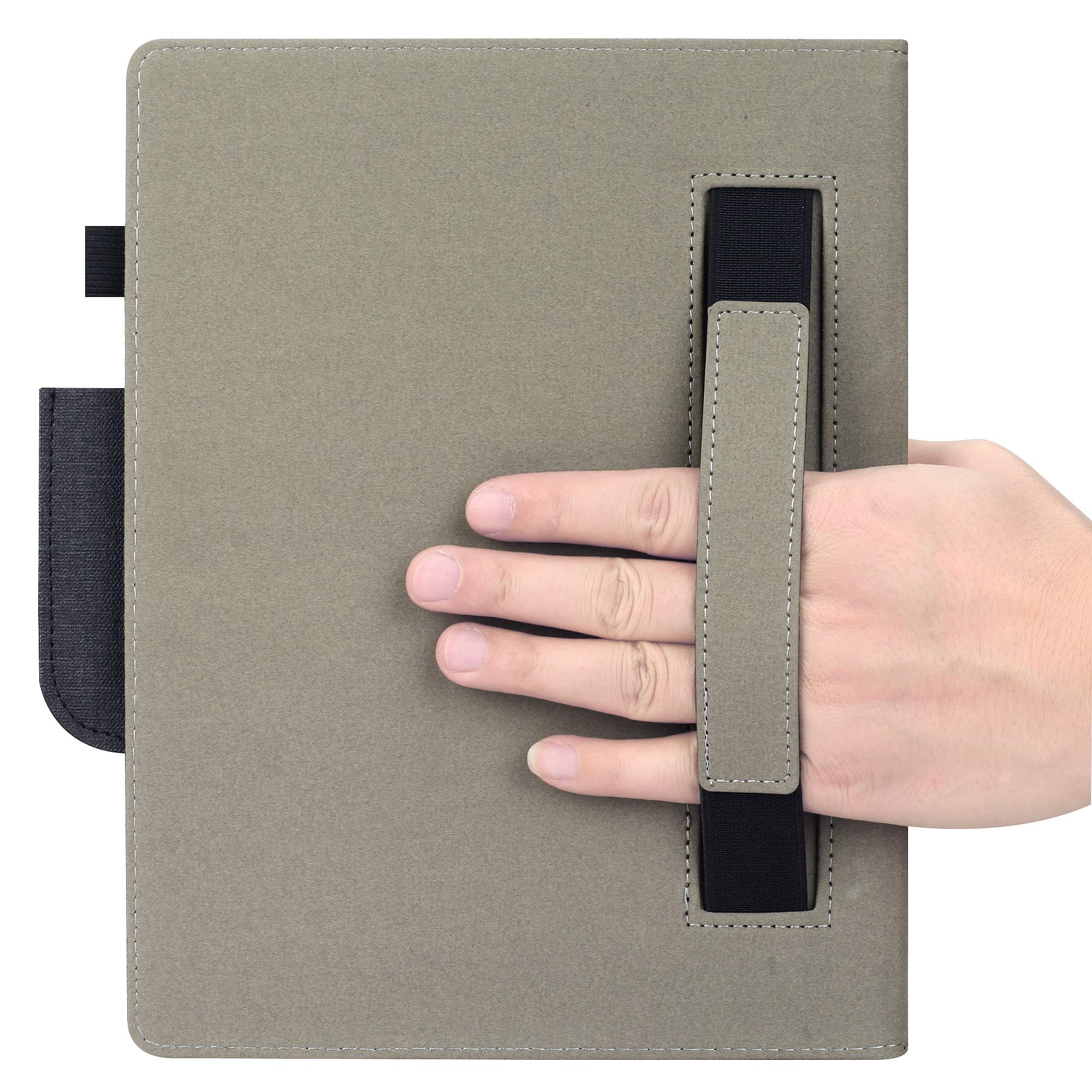 KuRoKo Book Folio Case Cover with Hand Strap and Pen Holder for Remarkable 2 10.3 Inch Digital Paper 2020 Released-Black