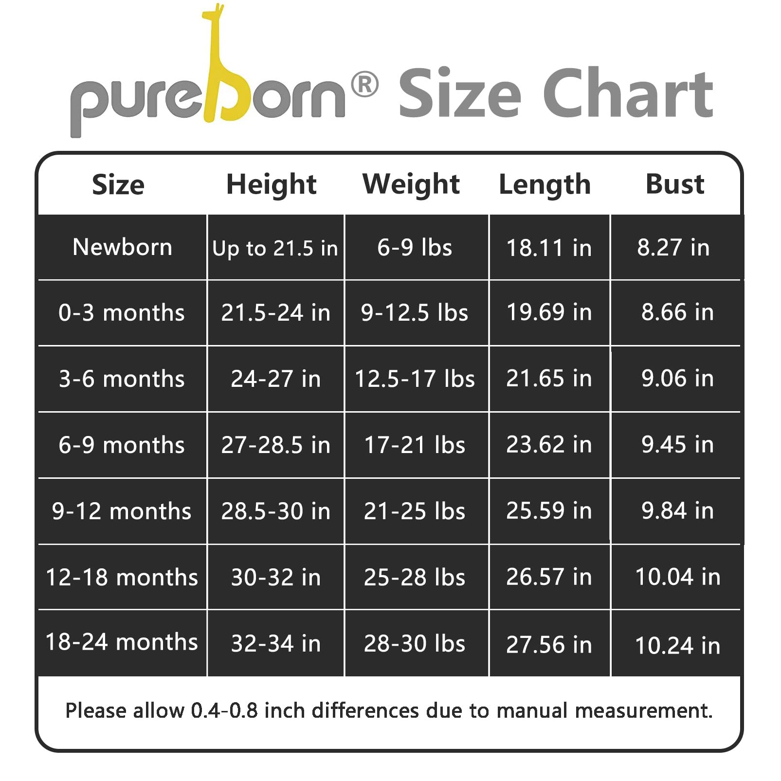 pureborn Unisex Baby Boys Girls Spring Fall Romper Jumpsuit - Solid White Long Sleeve Jumpsuit Clothes for Christening Baptism 3-6 Months