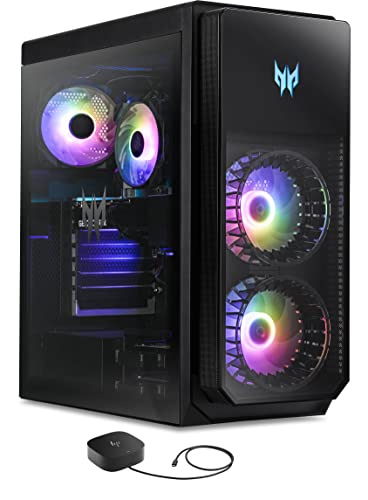acer Predator Orion 5000 Gaming & Entertainment Desktop PC (Intel i7-12700F 12-Core, 128GB DDR5 4400MHz RAM, 512GB PCIe SSD + 6TB HDD (3.5), GeForce RTX 3080, WiFi, Bluetooth, Win 11 Pro)