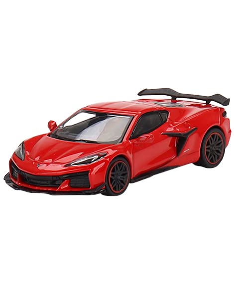 2023 Chevy Corvette Z06 Torch Red Limited Edition to 1800 Pieces Worldwide 1/64 Diecast Model Car by True Scale Miniatures MGT00477