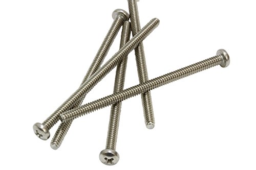 Bolt Dropper #6-32 X 2-1/2" Stainless Pan Head Phillips Machine Screw (50 pc) 18-8 (304) Stainless Steel Screws by Bolt Dropper