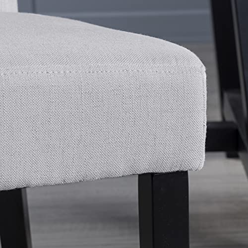 Christopher Knight Home Venetian Dining Chairs, 2-Pcs Set, Light Grey