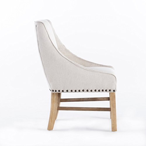 Christopher Knight Home James Fabric Dining Chair, Natural
