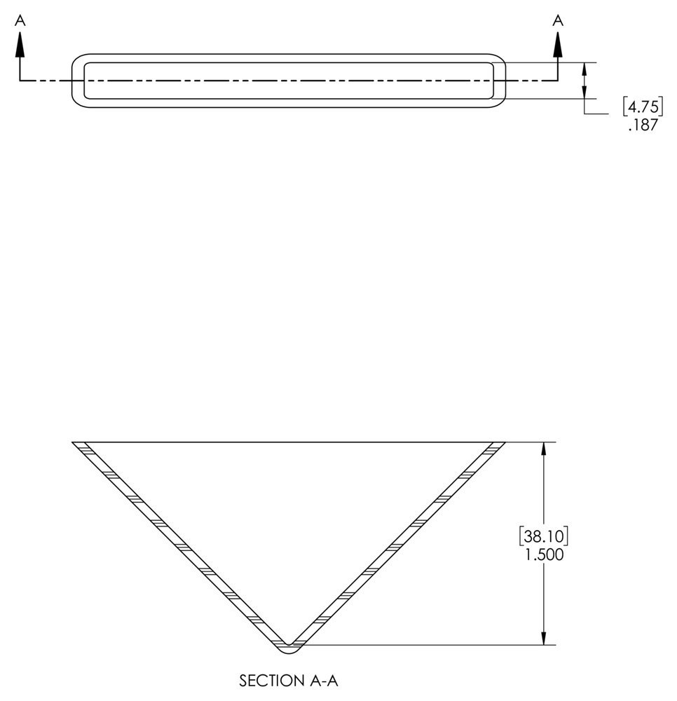Caplugs 99395339 Plastic Corner Cap WCC-0187, Vinyl, Corner Covers for Glass or Metal Plate. Plate Thickness 3/16", Green (Pack of 40)