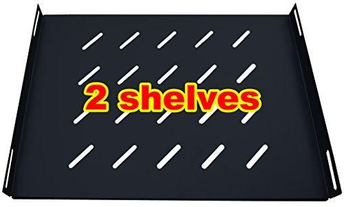 Server Rack - Wall Mount Network Enclosure - Locking Wall IT Cabinet - 19 Inch Rack Av Audio Video Rack Lockable Cabinet Network Rack - Powerbar - Shelf - Fan - Feet (22U (24" w x24 d x43 h))