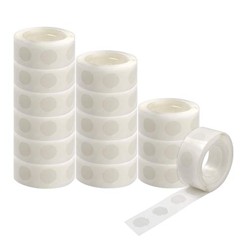 2500pcs Glue Point Clear Balloon Glue Removable Adhesive Dots Double Sided Dots of Glue Tape for Balloons Party or Wedding Decoration…