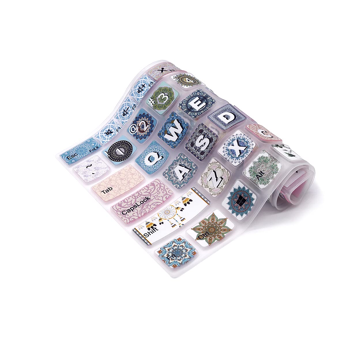 WYGCH Silicone Keyboard Cover for Lenovo IdeaPad ThinkPad E430,E430C,E435,E330,E335,E445,E435,S430,L330,T430U Protector Skin-Bohemian Style