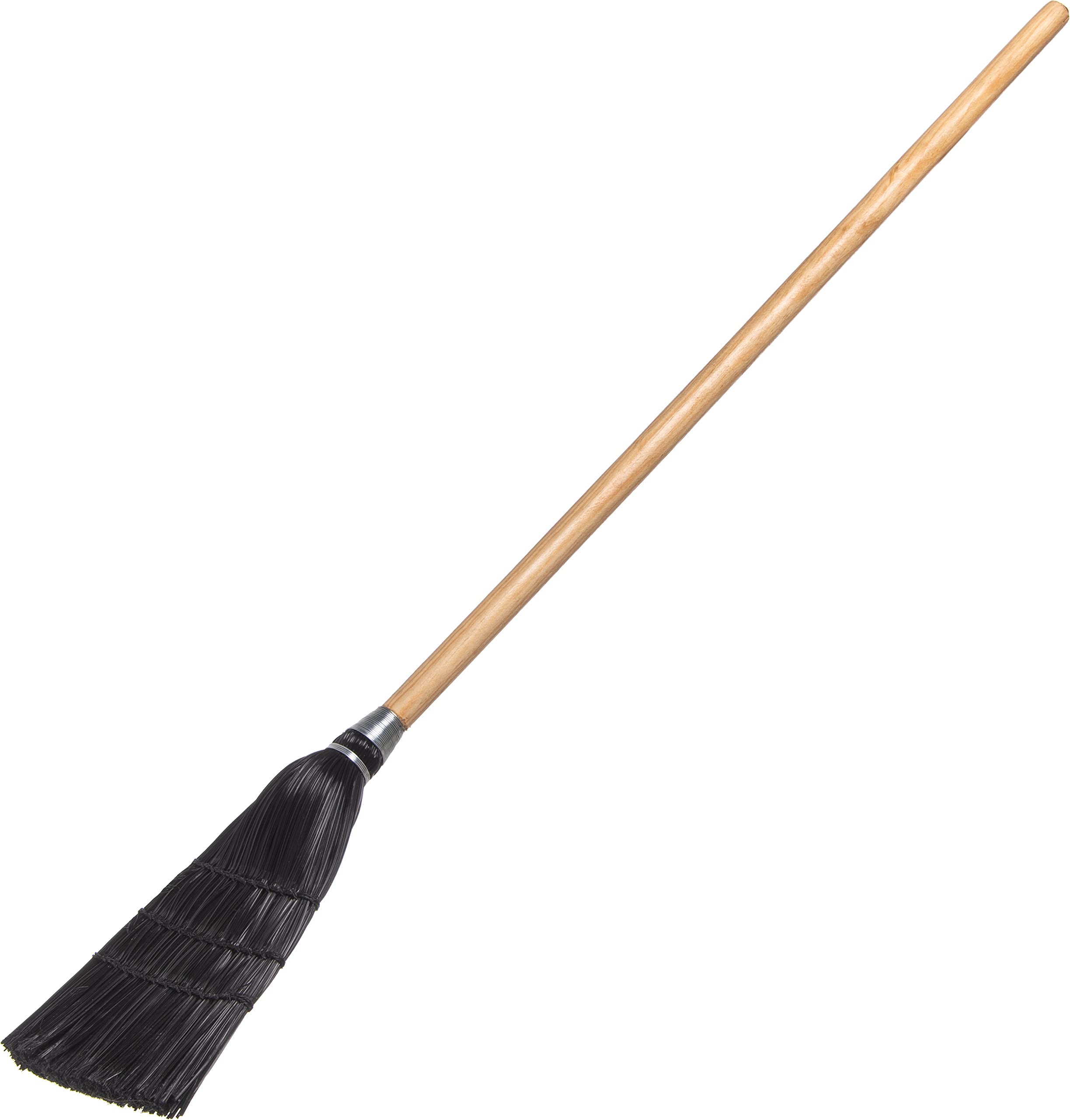Carlisle FoodService Products CFS Synthetic Corn Black Toy/Lobby Broom - 1 Each.
