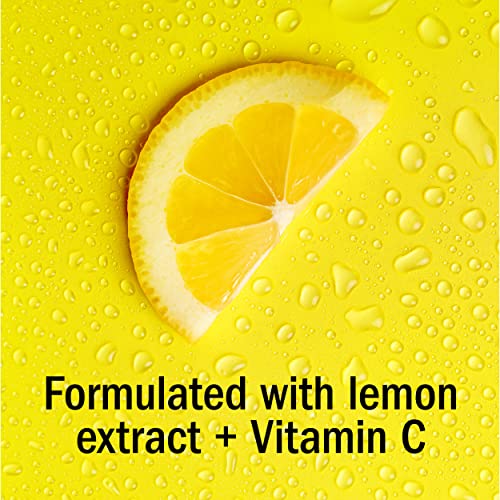 Clean & Clear Lemon Zesty Brightening Facial Scrub, Vitamin C, Lemon Extract & Gentle Micro-Scrubbies to Buff & Brighten Skin & Reduce Shine, Oil-Free Daily Face Cleansing Scrub, 4.2 Oz