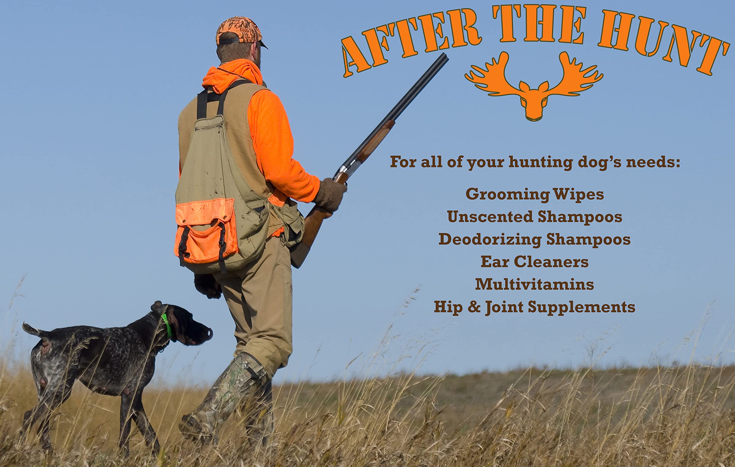 After The Hunt Advanced Hip & Joint Protection Dog Supplement with Glucosamine, Chondroitin & MSM - Inflammatory Pain Relief Chews to Help Flexibility - Bacon Flavored - Yucca & Turmeric - 120 Ct