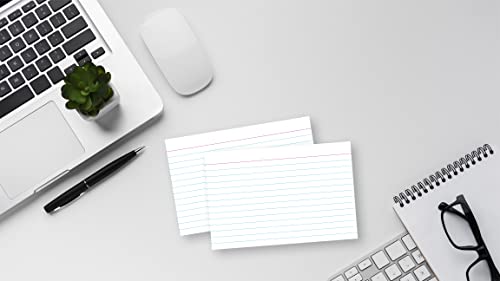 Home Advantage Ruled White Index Cards, File Note Cards (4-x-6-inch)