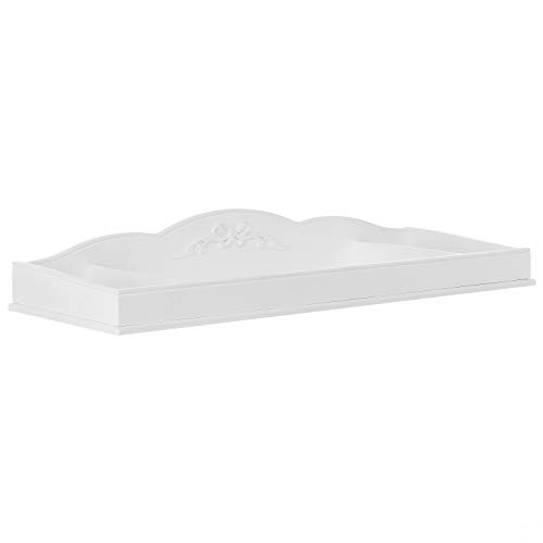 Evolur Aurora Change Tray I Lasting Quality I Intricate Ribbon Bow Scrollwork, Frost