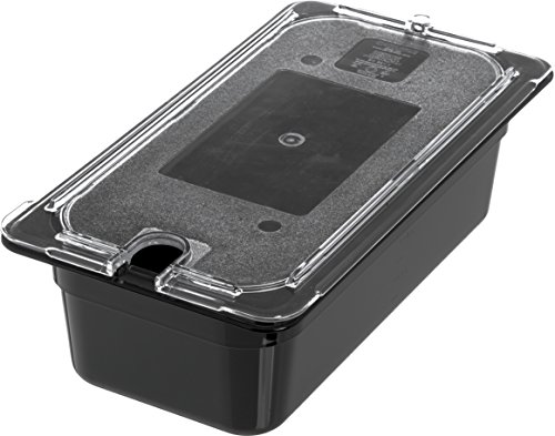 Carlisle FoodService Products 3066103 StorpPlus Third Size Food Pan, Polycarbonate, 4" Deep, Black