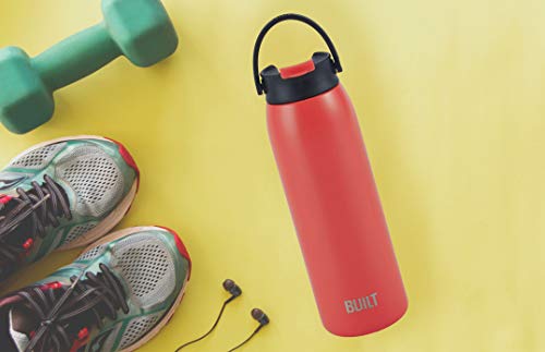 BUILT 20 Ounce Gramercy Double Wall Stainless Steel Bottle Living Coral 5253187