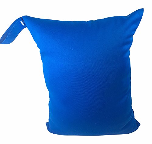 Baby Wet and Dry Bag for Diapers and Burp Cloths - Reusable and Waterproof (Royal Blue)